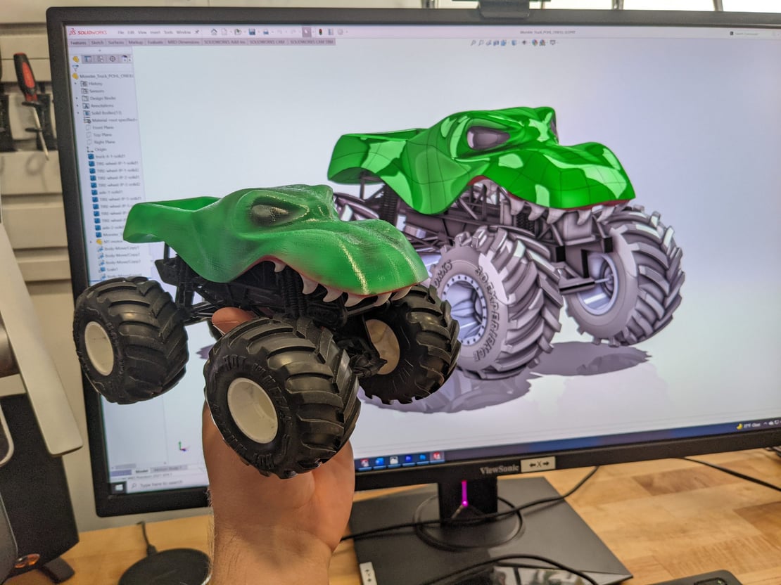Creating a Mini Monster Truck with SOLIDWORKS and xShape